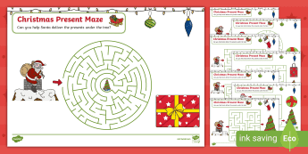 Christmas Mazes | twinkl.com.au