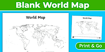 Printable World Maps | twinkl.com