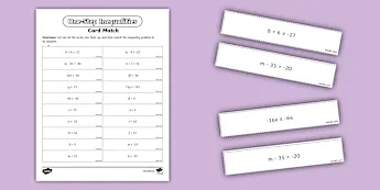 Math Inequalities | twinkl.com