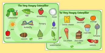 The Very Hungry Caterpillar Word Mats | twinkl.co.uk