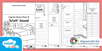 'h/wh' sound Phase 3b - Stage 5/6 Phonics - Linguistic Phonics - Resources