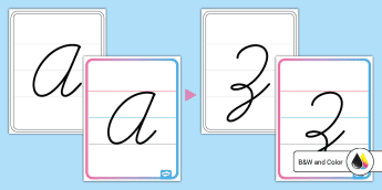 Cursive Alphabet Practice Sheets | twinkl.com
