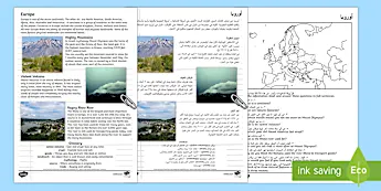 Europe Reading Comprehensions | twinkl.co.uk