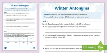 Activity Antonyms | twinkl.ca