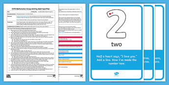 Recognises numerals to 5 | Counting | EYFS | Adult Input Plans
