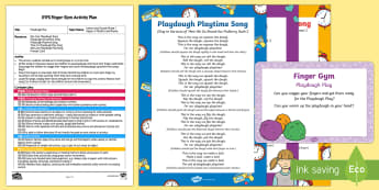 Playdough Playdough Songs Early Years (EYFS) - Fine Motor Skills P