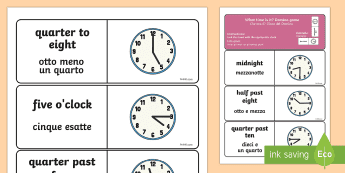 Telling Time Dominoes | twinkl.com.au