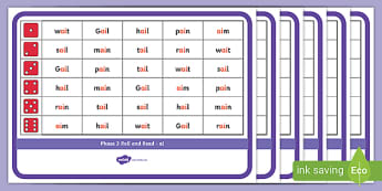 Letters and Sounds Phase 3 Phonics Planning - Resources
