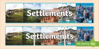 Settlements Geography Resources | twinkl.co.uk