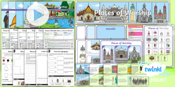 RE Activities KS1 - Places of Worship - PlanIt - Twinkl