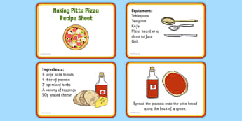 Printable Recipe Cards for Preschoolers | EYFS | KS1 | KS2