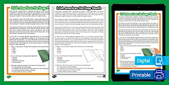 Sixth Grade Reading Passages | twinkl.com