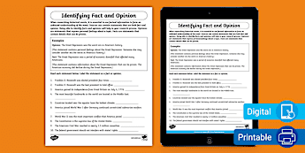 Facts and Opinions | twinkl.com