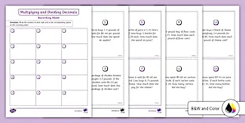 Sixth Grade Division Worksheets | twinkl.com