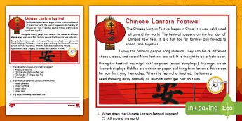 Chinese New Year Passages | twinkl.com
