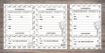 Party Invitations | Twinkl Party - Twinkl