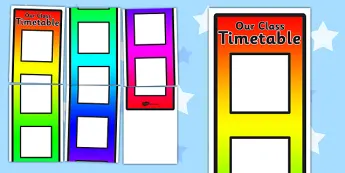 Rainbow Timetables | twinkl.com.au