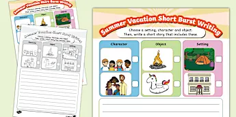 Summer Writing Templates | twinkl.com.au