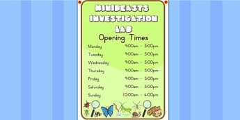 Minibeast Investigation Lab Role Play Primary Resources - bugs