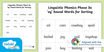 'Oy' Phonics Resources | twinkl.co.uk