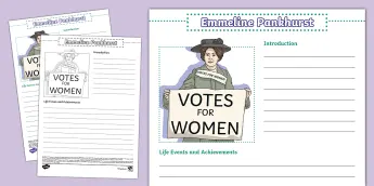 Emmeline Pankhurst Resources | twinkl.co.uk