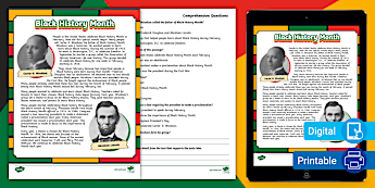 Black History Comprehension Worksheets | twinkl.com
