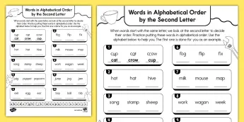 Alphabetical Order Activities | twinkl.com