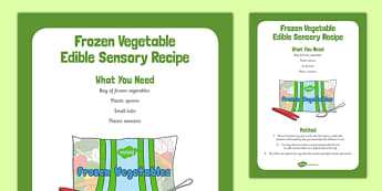 Edible Sensory Recipes Topics Early Years (EYFS) - Twinkl