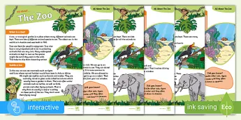 Zoo Reading Resources | twinkl.co.uk