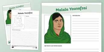 Malala Yousafzai Biographies | twinkl.co.uk