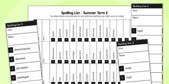 Summer Spellings | twinkl.com.au