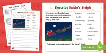 Christmas Santa's Sleigh • Twinkl.co.uk