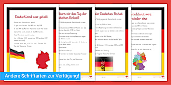 Material zum Thema Tag der deutschen Einheit - Twinkl