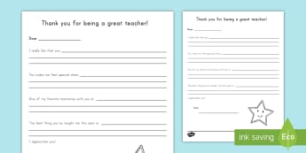 Teacher Appreciation Week Printables for 3rd Grade | Twinkl