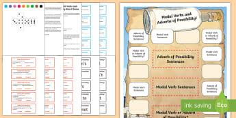 KS2 Modal Verbs Worksheets and Activities - Twinkl