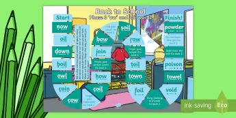 'ow' Words Activities | twinkl.co.uk