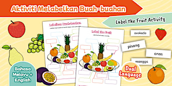 Koleksi BBM Tema Sayur-sayuran dan Buah-buahan - Twinkl