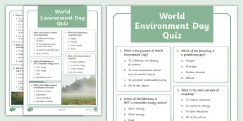 Environmental Awareness Quizzes | twinkl.com.au