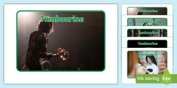 Tambourine Art Resources | twinkl.ca