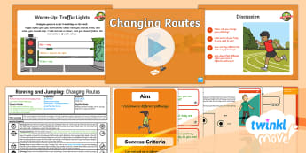Running and Jumping Lessons - KS1 PE Lesson Plans - Twinkl