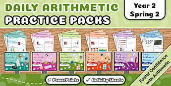 12 Daily Arithmetic Packs for KS1 | Maths Materials - Twinkl