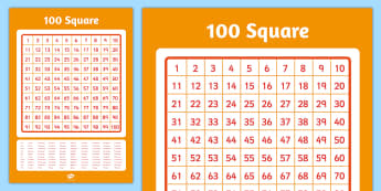 KS2 100 Squares & Number Squares Primary Resources - Page 1