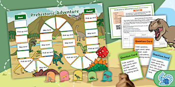 Dinosaur Games - Board Games - Primary Resources - Twinkl