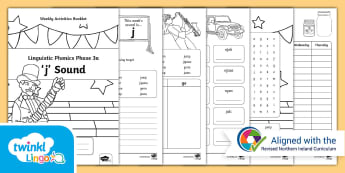 'j' sound Phase 3a - Stage 5/6 Phonics - Linguistic Phonics - Resources