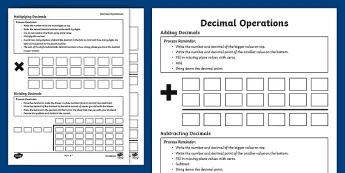 Decimal Operations Activities | twinkl.com