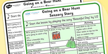 We're Going on a Bear Hunt, Story, Early Years (EYFS), Story sack