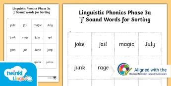 J Sound Activities | twinkl.co.uk