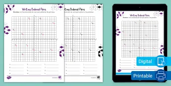Ordered Pairs Worksheets | twinkl.com