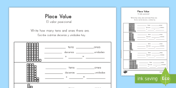 Spanish Place Values | twinkl.com