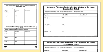 Linear Equations | twinkl.com